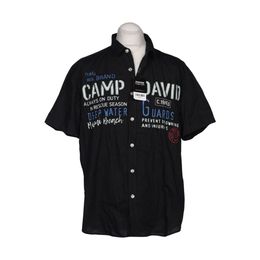 CAMP DAVID Hemd Herren Gr&ouml;&szlig;e XL Second Hand schwarz
