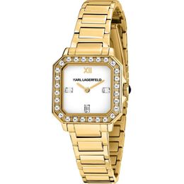 K by KARL LAGERFELD Karl Lagerfeld Analog Watch female Gold size One Size