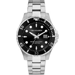 Trussardi Analog Watch male Silver size One Size