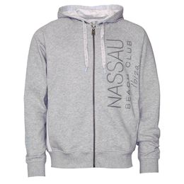Nassau Beach Club Zip-Up Hoodie male Grey size XXXL