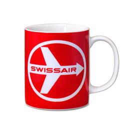 logoshirt Cup 'Fly There By Swissair' male Red size One Size