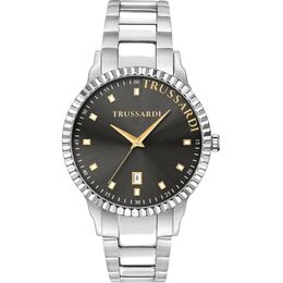 Trussardi Analog Watch male Grey size One Size