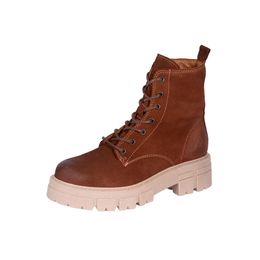 Apple of Eden Schn&uuml;rstiefelette 'Castle' Damen Gr&ouml;&szlig;e 41 cognac Winterschuhe
