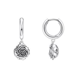 Thomas Sabo Earrings 'Midnight Rose' female Silver size One Size