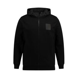 STHUGE Zip-Up Hoodie male Black size 5XL