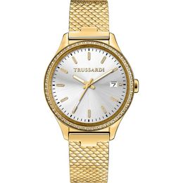 Trussardi Analog Watch female Gold size One Size