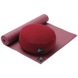 YOGISTAR.COM Yoga-set Starter Edition - Meditation Herren Gr&ouml;&szlig;e 7 rot