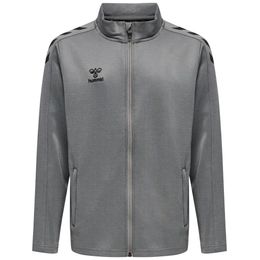 Hummel Sportsweatjacke 'Core Xk' Jungen Gr&ouml;&szlig;e 128 grau / schwarz