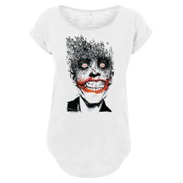F4NT4STIC T-Shirt 'Batman The Joker Bats' Damen Gr&ouml;&szlig;e XL grau / rot / schwarz / wei&szlig;meliert