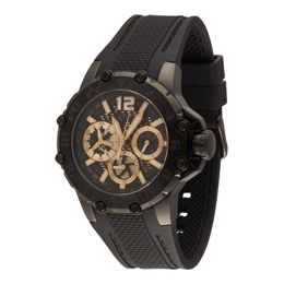 Guess Uhr 'Contender' Herren Gr&ouml;&szlig;e One Size gold / schwarz