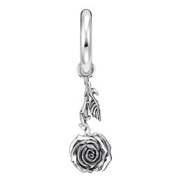 Thomas Sabo Einzel-Creole 'Midnight Rose' Damen Gr&ouml;&szlig;e One Size silber