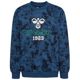 Hummel Sweatshirt Jungen Gr&ouml;&szlig;e 116 indigo / kiwi / wei&szlig;