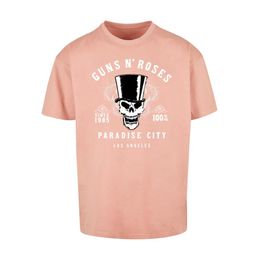 F4NT4STIC Shirt 'Guns 'n' Roses Whiskey Label Rock Band' Herren Gr&ouml;&szlig;e XS nude / schwarz / wei&szlig;