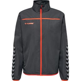 Hummel Trainingsjacke 'Authentic' Herren Gr&ouml;&szlig;e S grau / anthrazit / orange / schwarz