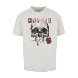 F4NT4STIC T-Shirt 'Guns 'n' Roses Flower Skull Rock Musik Band' Herren Gr&ouml;&szlig;e M hellgrau / mischfarben
