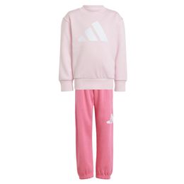 adidas Sportswear Trainingsanzug 'Essentials' Jungen Gr&ouml;&szlig;e 122 rosa / hellpink / wei&szlig;