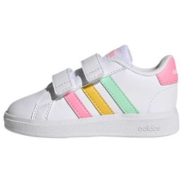 adidas originals Sneaker 'Grand Court 2.0' Jungen Gr&ouml;&szlig;e 25.5 gelb / mint / rosa / wei&szlig;