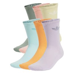 adidas originals Socken 'Trefoil' Damen Gr&ouml;&szlig;e 40/42 hellblau / gr&uuml;n / lila / orange