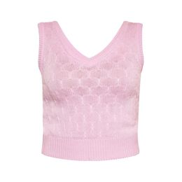 swirly Strickweste Damen Gr&ouml;&szlig;e L rosa