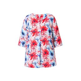 Ulla Popken Bluse Damen Gr&ouml;&szlig;e XL/XXL royalblau / rot / wei&szlig;