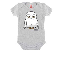 logoshirt Baby-Body 'Harry Potter - Hedwig' Jungen Gr&ouml;&szlig;e 86/92 grau