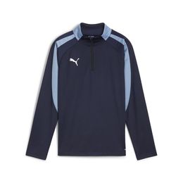 Puma Funktionsshirt 'IndividualLiga' M&auml;dchen Gr&ouml;&szlig;e 140 navy / hellblau / wei&szlig;