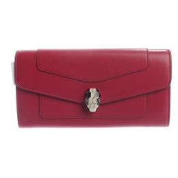 Bvlgari Bulgari Geldb&ouml;rse / Etui Damen Gr&ouml;&szlig;e One Size Second Hand rot