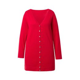 Ulla Popken Knit Cardigan female Red size 46-48