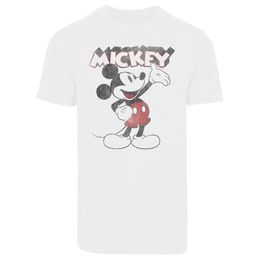 F4NT4STIC T-Shirt 'Disney Mickey Mouse Presents' Herren Gr&ouml;&szlig;e L rot / schwarz / wei&szlig;