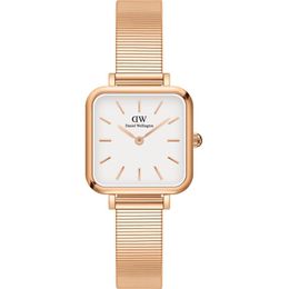 Daniel Wellington Analog Watch 'Quadro Studio RG White' female Gold size One Size