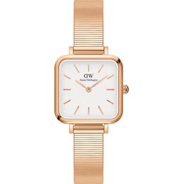 Daniel Wellington Analog Watch 'Quadro Studio RG White' female Gold size One Size