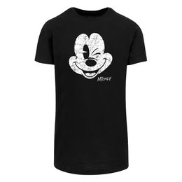 F4NT4STIC T-Shirt 'Disney Mickey Mouse Since Beaten Face Char Cadt' Herren Gr&ouml;&szlig;e XL schwarz / wei&szlig;