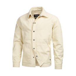 INDICODE Jeans Between-Season Jacket 'Korbits' male White size XXXL