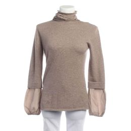 Brunello Cucinelli Pullover / Strickjacke Damen Gr&ouml;&szlig;e M Second Hand hellbraun
