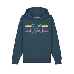 Watapparel Sweatshirt ' Retro Joystick ' male Blue size XXL