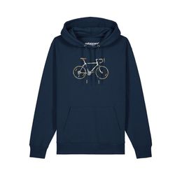 Watapparel Sweatshirt 'Doodle Bike' male Blue size XL