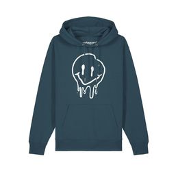 Watapparel Sweatshirt ' Smiley ' Herren Gr&ouml;&szlig;e XS petrol / wei&szlig;
