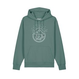 Watapparel Sweatshirt ' Natur ist sch&ouml;n ' male Green size XS