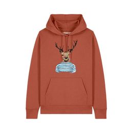 Watapparel Sweatshirt ' Hirsch ' male Brown size XXL