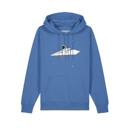 Watapparel Sweatshirt ' Fly me to the moon ' Herren Gr&ouml;&szlig;e S blau / grau / schwarz / wei&szlig;