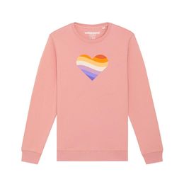 Watapparel Sweatshirt ' Rainbow Heart ' male Pink size M