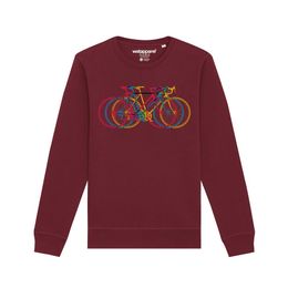 Watapparel Sweatshirt ' Fahrr&auml;der ' male Red size XXL