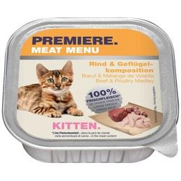 Premiere Meat Menu Kitten Rind und Gefl&uuml;gelkomposition 32x100 g
