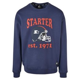 Starter Black Label Sweatshirt Herren Gr&ouml;&szlig;e S dunkelblau / orange / wei&szlig;