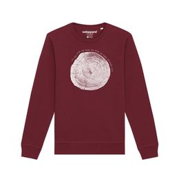 Watapparel Sweatshirt ' Baumscheibe ' male Red size XS