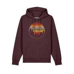 Watapparel Sweatshirt ' Sunset Berge & Tannen ' male Red size XS