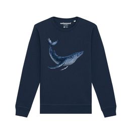 Watapparel Sweatshirt ' Wal ' male Blue size 5XL