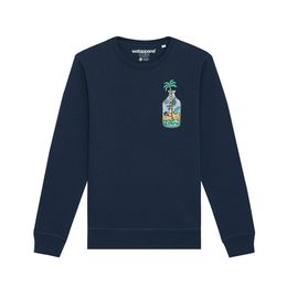Watapparel Sweatshirt ' Holiday in a bottle ' male Blue size XS