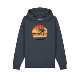 Watapparel Sweatshirt 'Sunset on palm beach' male Grey size XXXL