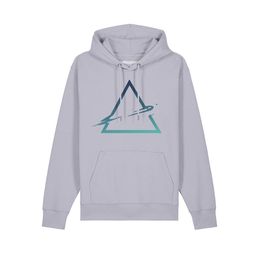Watapparel Sweatshirt ' Triangle ' Herren Gr&ouml;&szlig;e XL blaumeliert / flieder